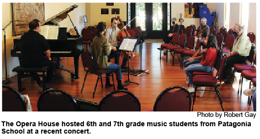 Students Treated to Opera House Mini-Concert - Patagonia Regional Times
