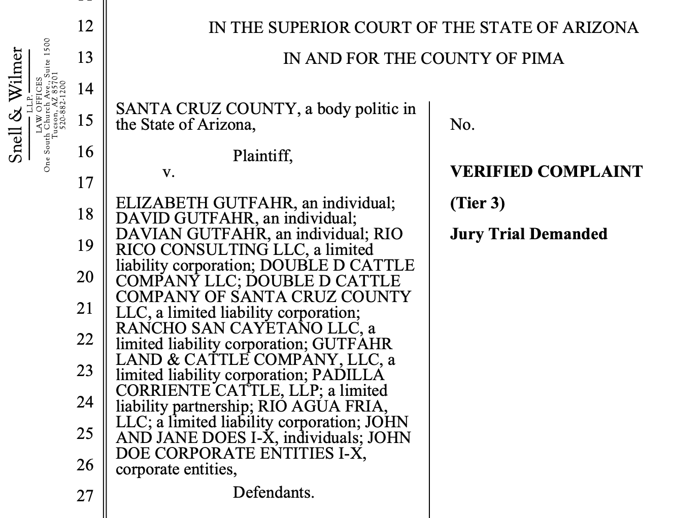 County Files Civil Lawsuit Against Gutfahr, Alleging $39.4 Million ...