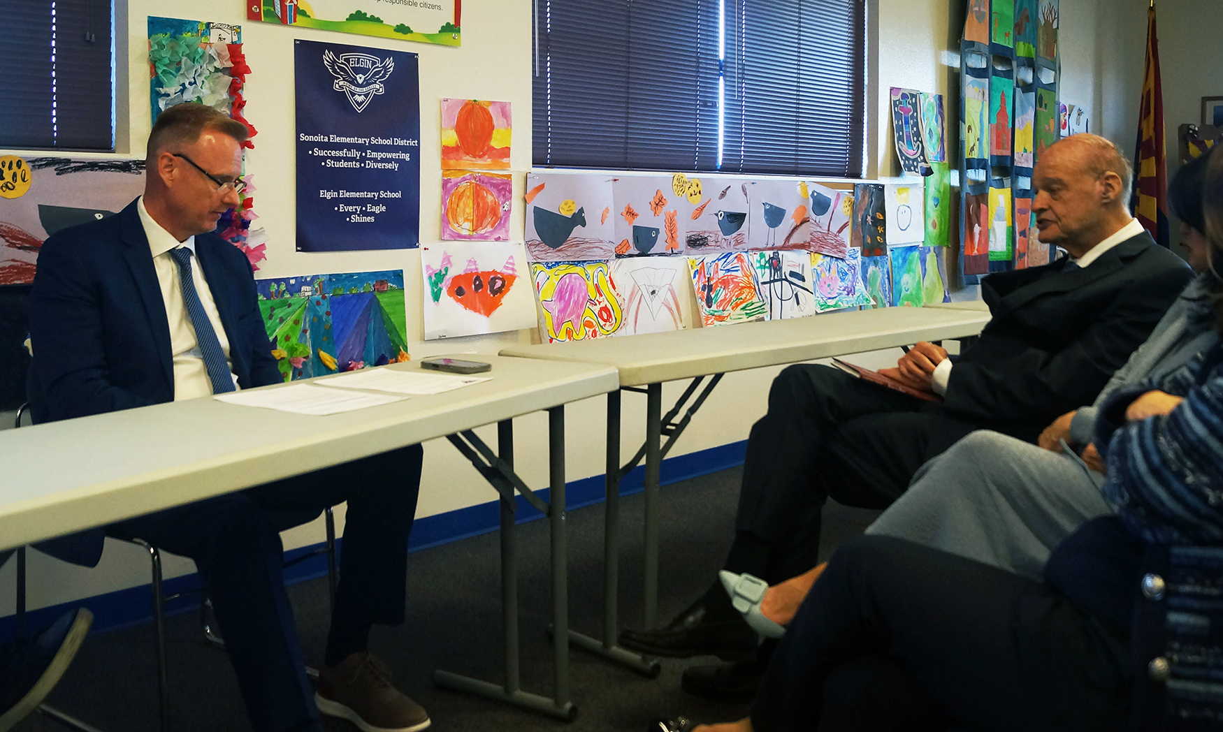State Education Head Visits Elgin School, Addresses Hot Topics ...